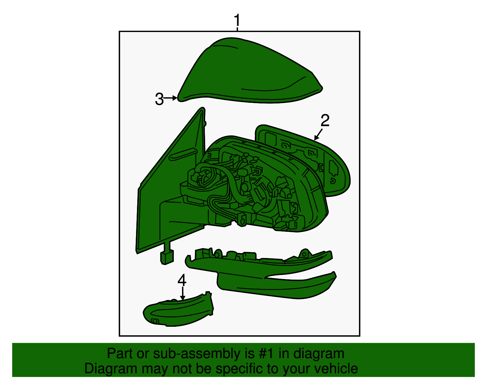 87940-0R200-E0 - 2016 Toyota RAV4 - Mirror Assembly Left Orange ...