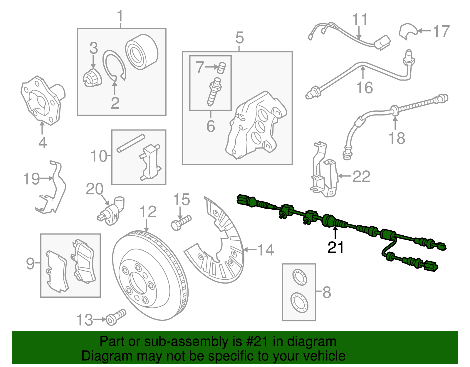 2011-2017 Volkswagen Touareg Sensor Harness 7P0-971-279-E | VW Direct Parts