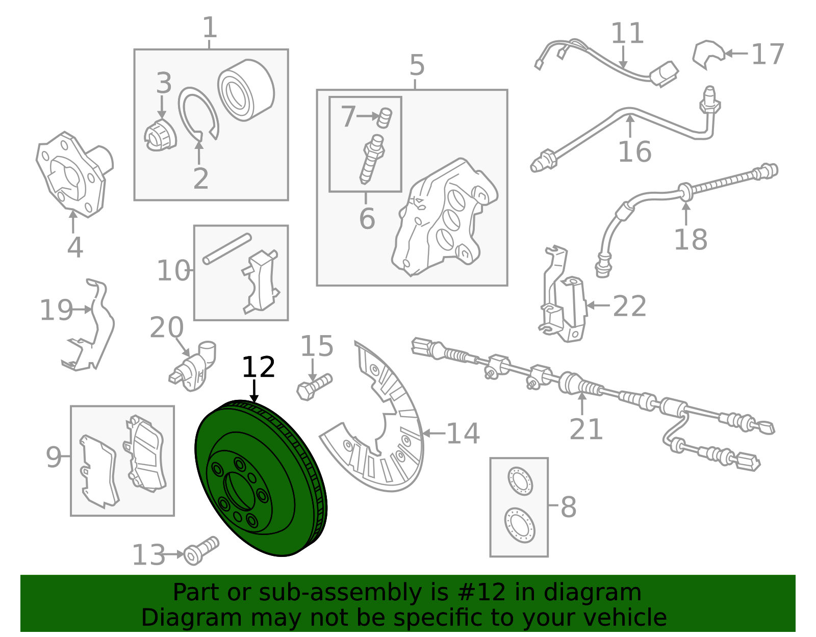 7L6-615-302-P - Rotor 2004-2017 Volkswagen Touareg | Volkswagen Parts ...