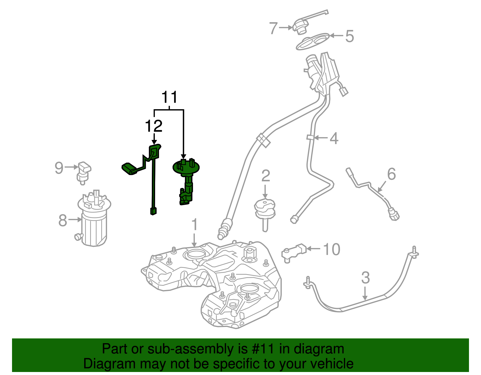 166-470-04-90 - Fuel Sender Unit 2012-2019 Mercedes-Benz | Mercedes ...