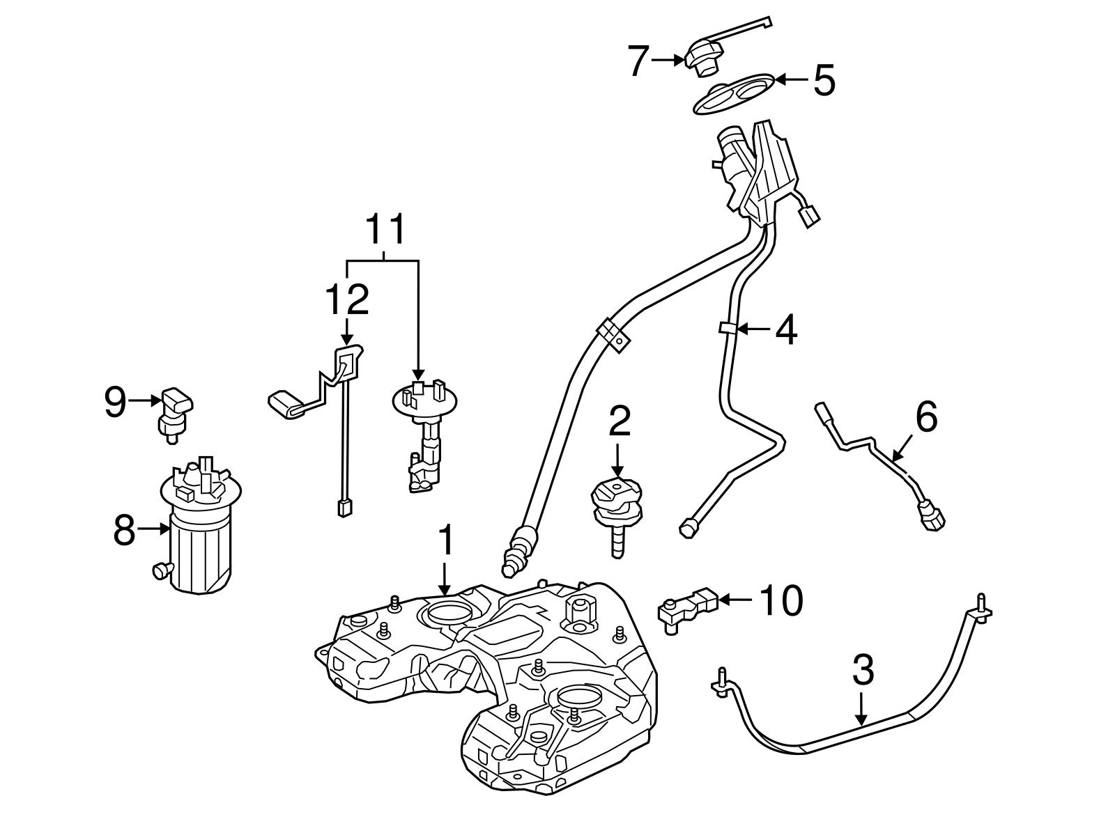 2006-2019 Mercedes-Benz Fuel Level Sensor 166-540-05-17-64 | MB OEM Parts