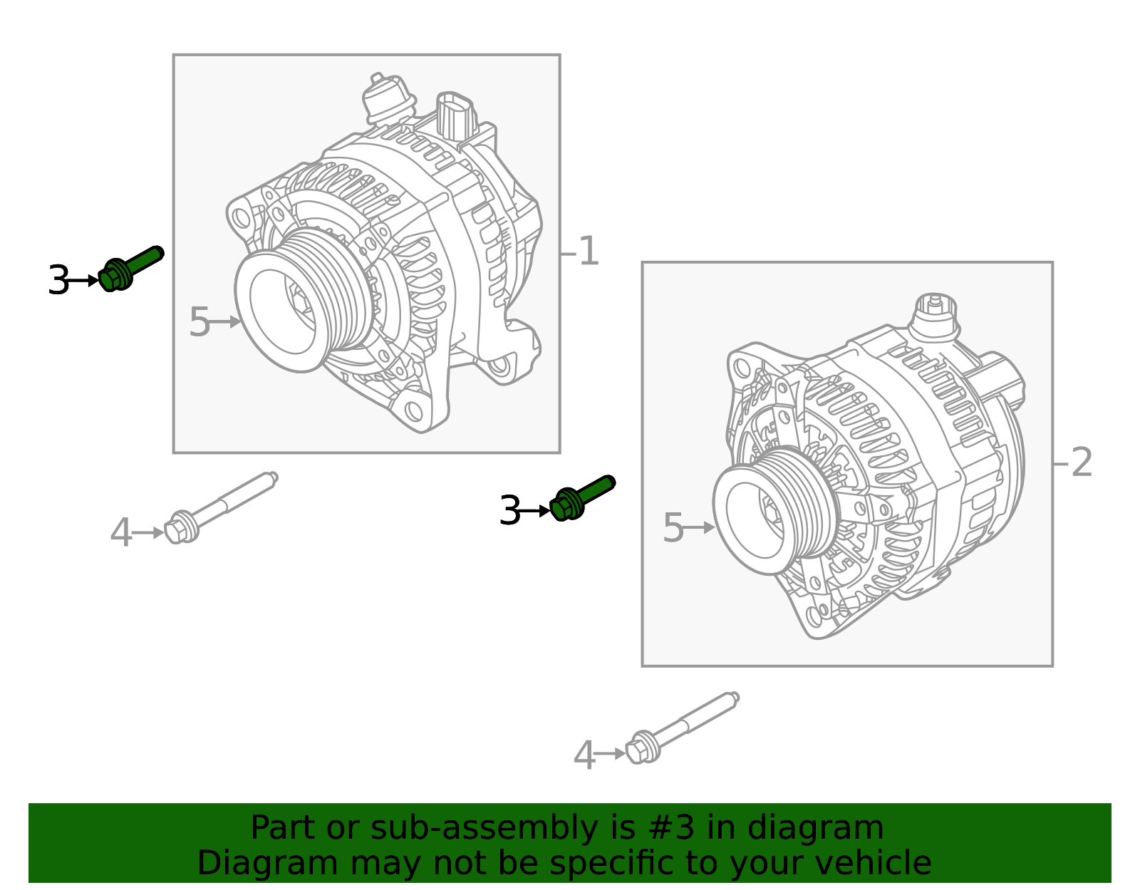 W715094-S437 - Alternator Mount Bolt 2011-2025 Ford | Ford Parts Direct