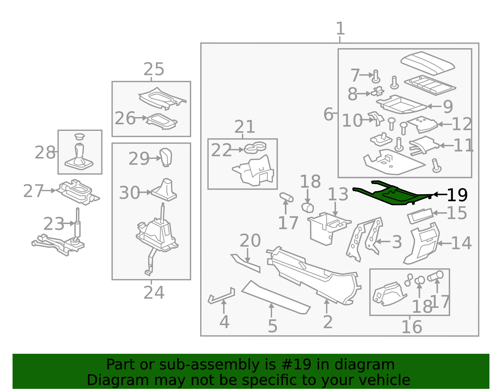 2008-2015 Cadillac CTS Stainless Silver Front Floor Console Trim Plate ...