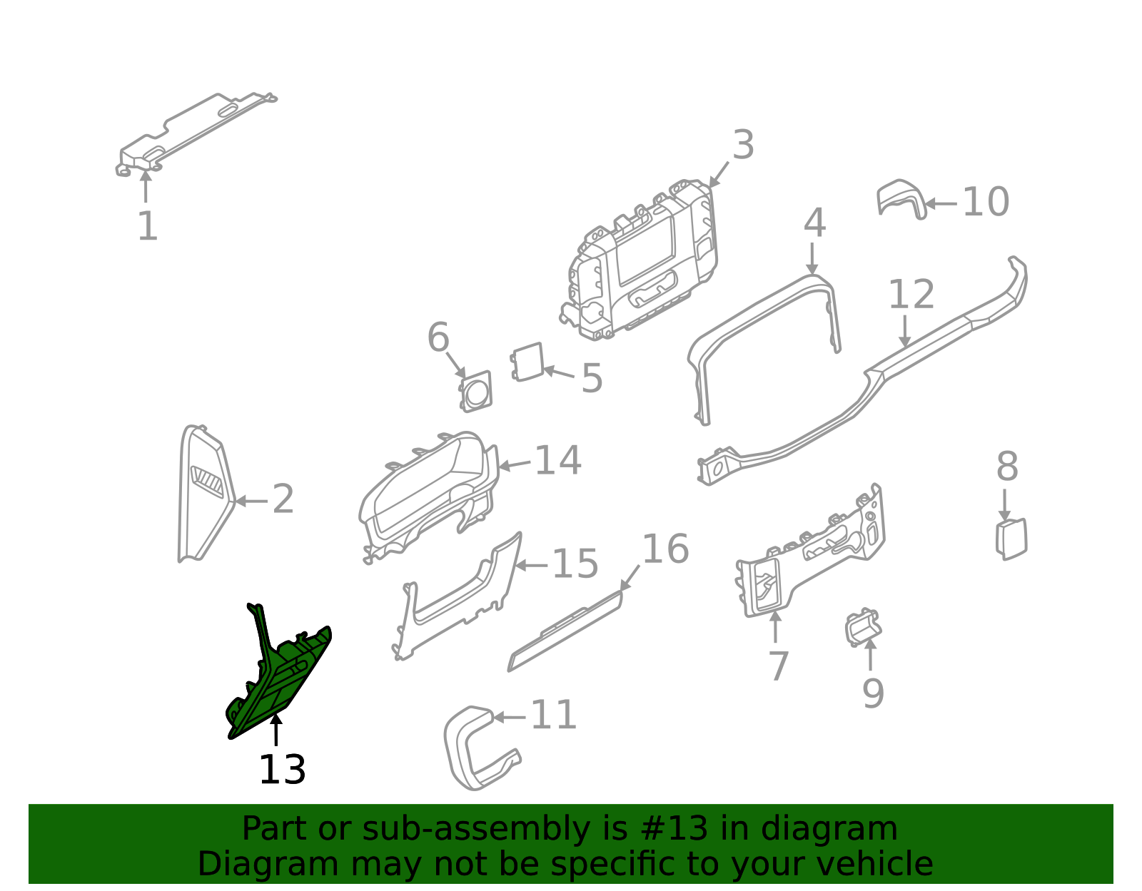 2021-2025 Ford F-150 Bezel NL3Z-15045C08-EB | Awesome Parts Ford
