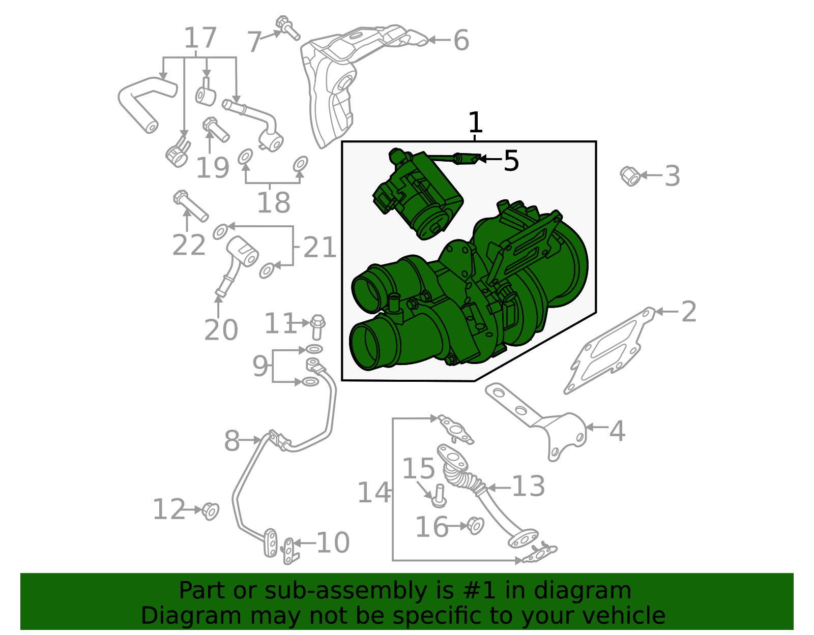 Hyundai - 28231-2T000 - Turbocharger - 2021-2025 Genesis | OEM Hyundai ...