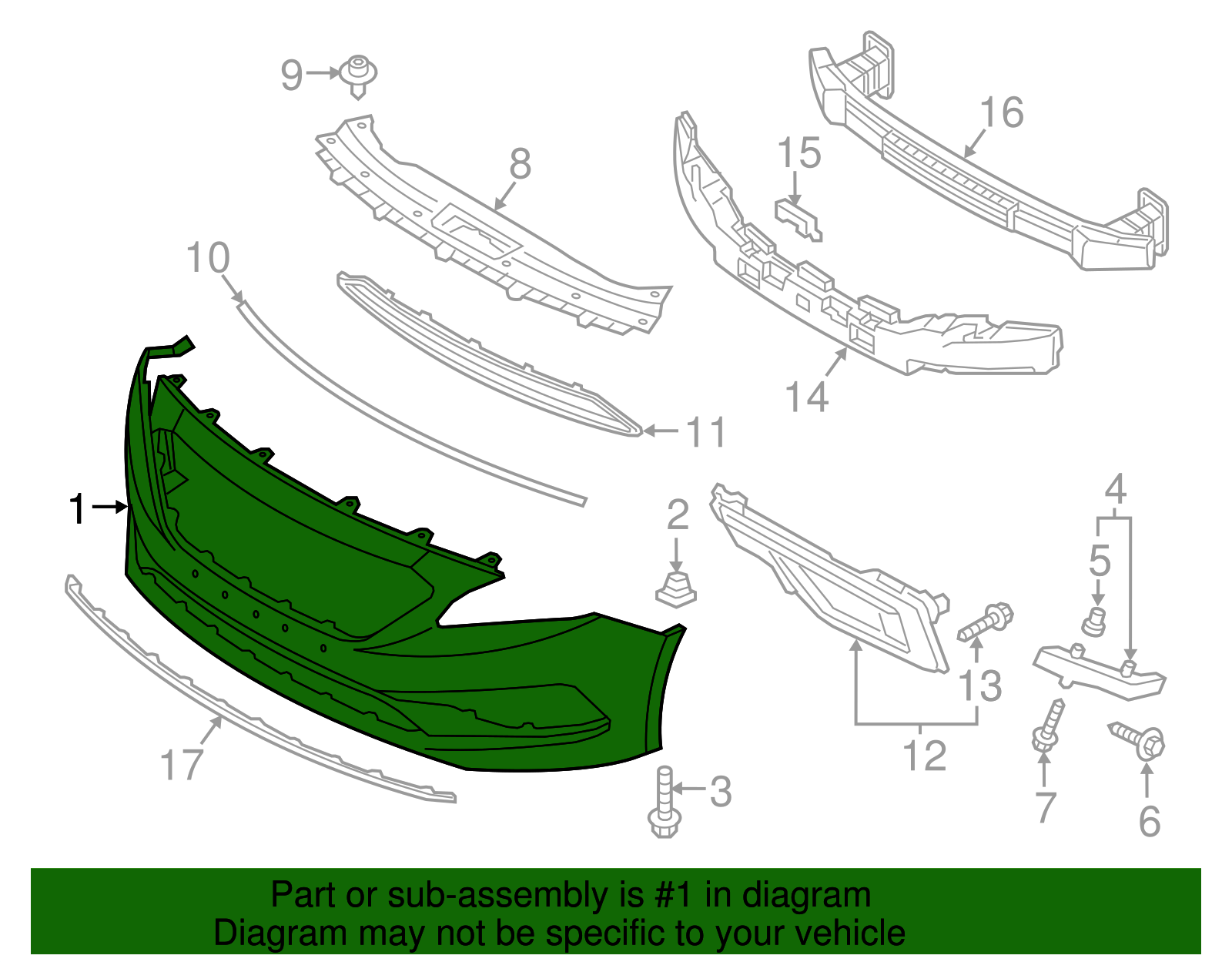 2015-2017 Hyundai Sonata Bumper Cover 86511-C2000 | OEM Parts Online