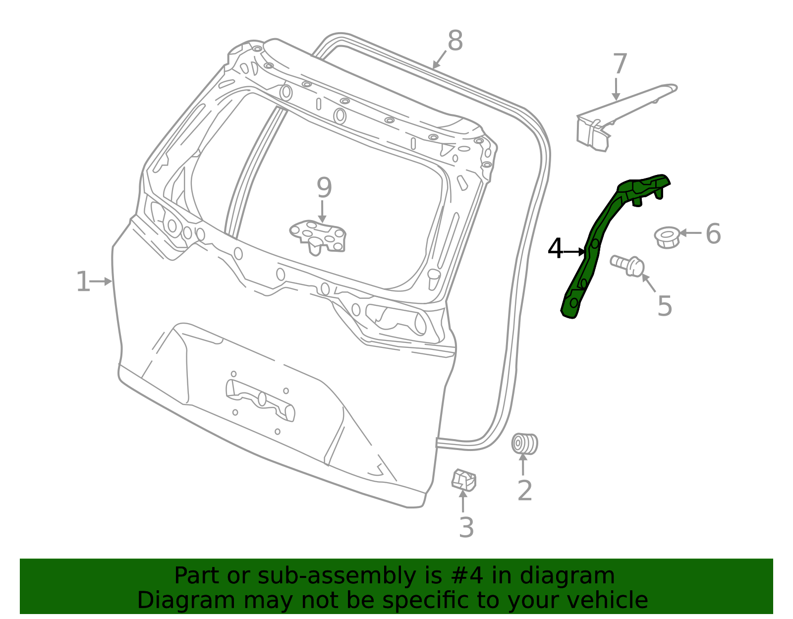 68210-TLA-A01ZZ - High-Quality Liftgate Hinge for 2017-2022 Honda CR-V ...