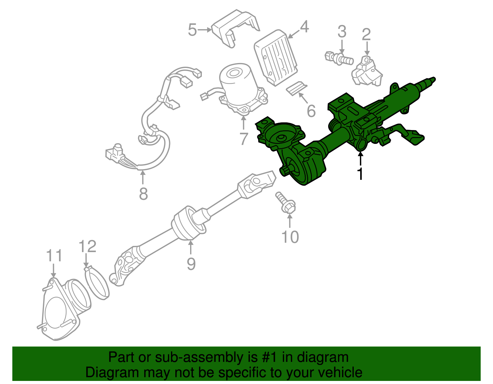 4520A-06020 - Steering Column 2012-2017 Toyota Camry | Bam Wholesale Parts