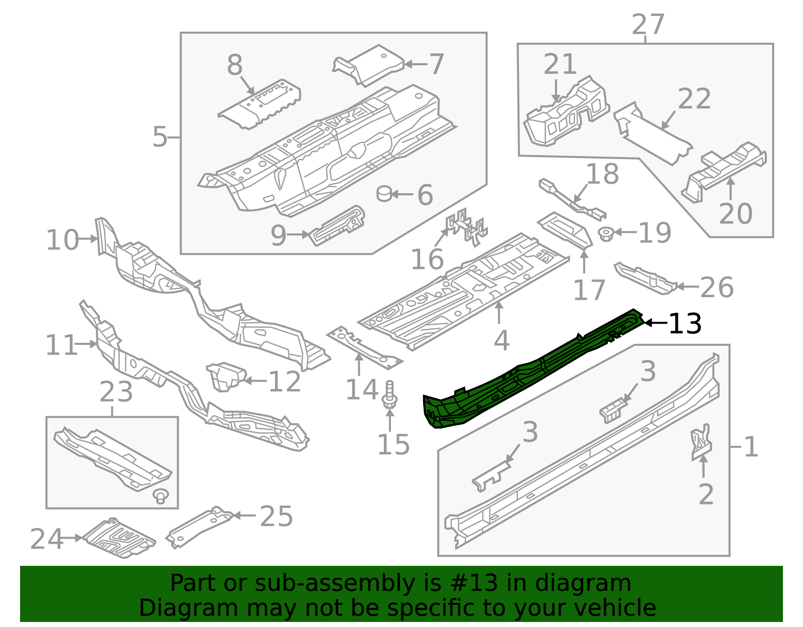 2018-2024 Volkswagen Tiguan Center Reinforced 5QF-803-803 | OEM Parts ...