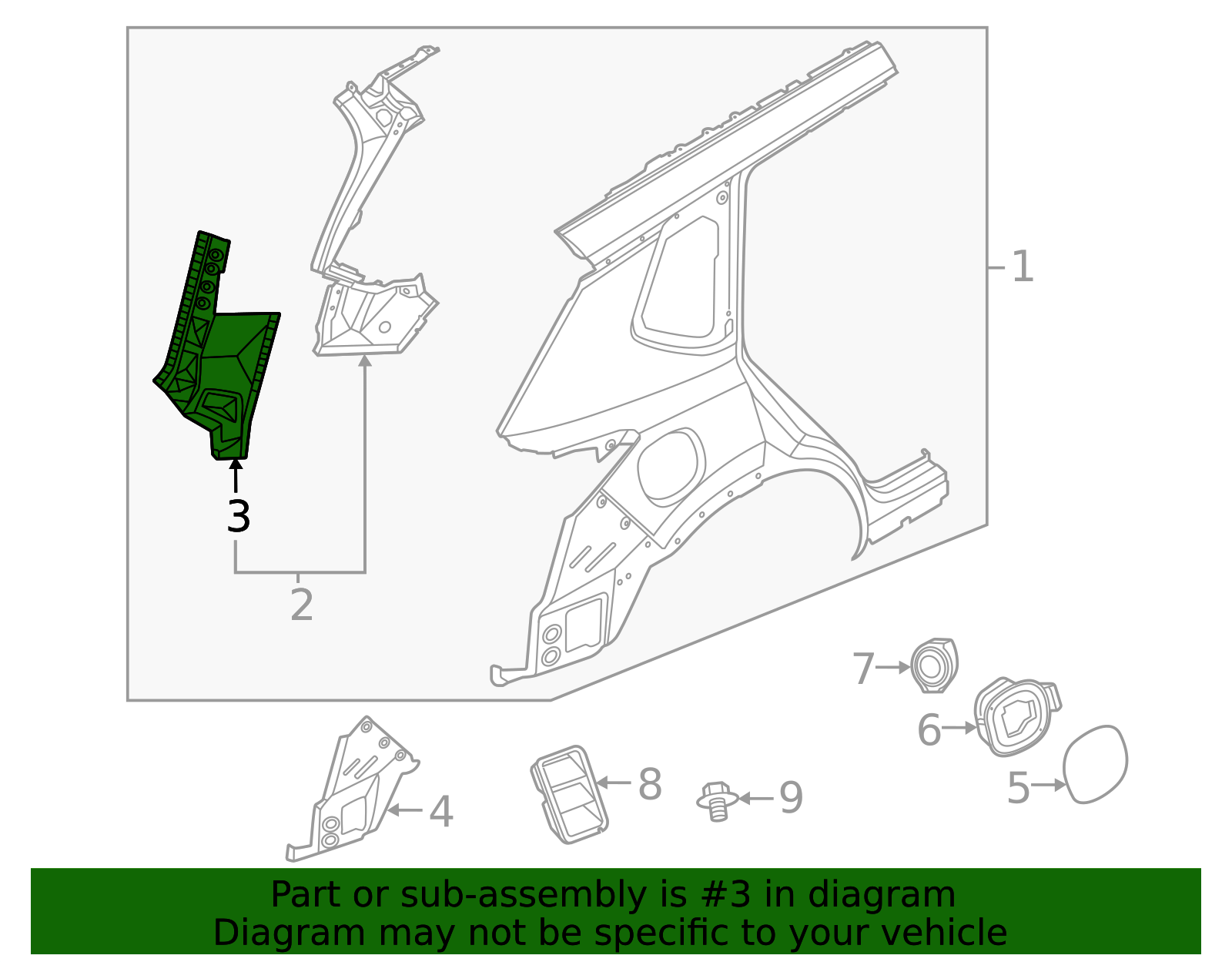 2021-2025 Nissan Rogue Outer Pillar 77661-6RA0A | Scott Evans Nissan Parts