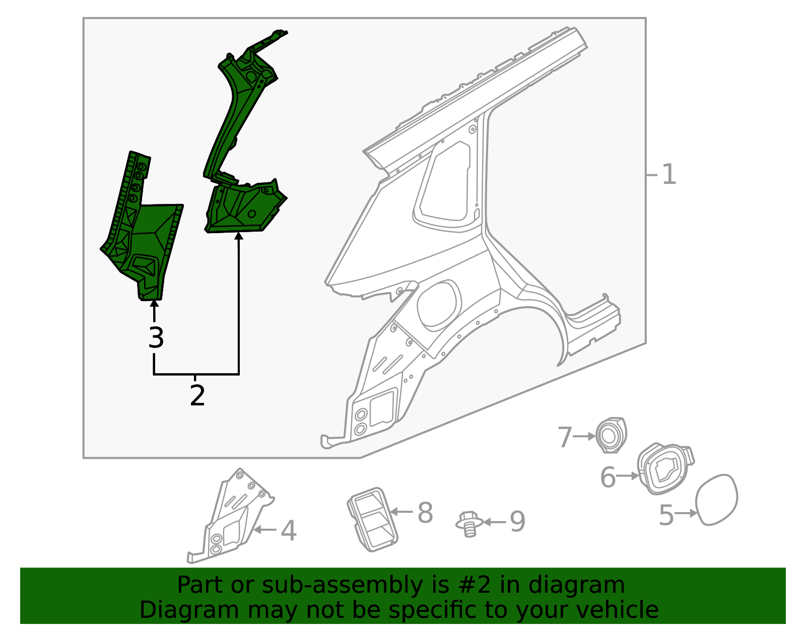 77611-6RA0A - High-Quality Body D-Pillar for 2021-2023 Nissan Rogue ...