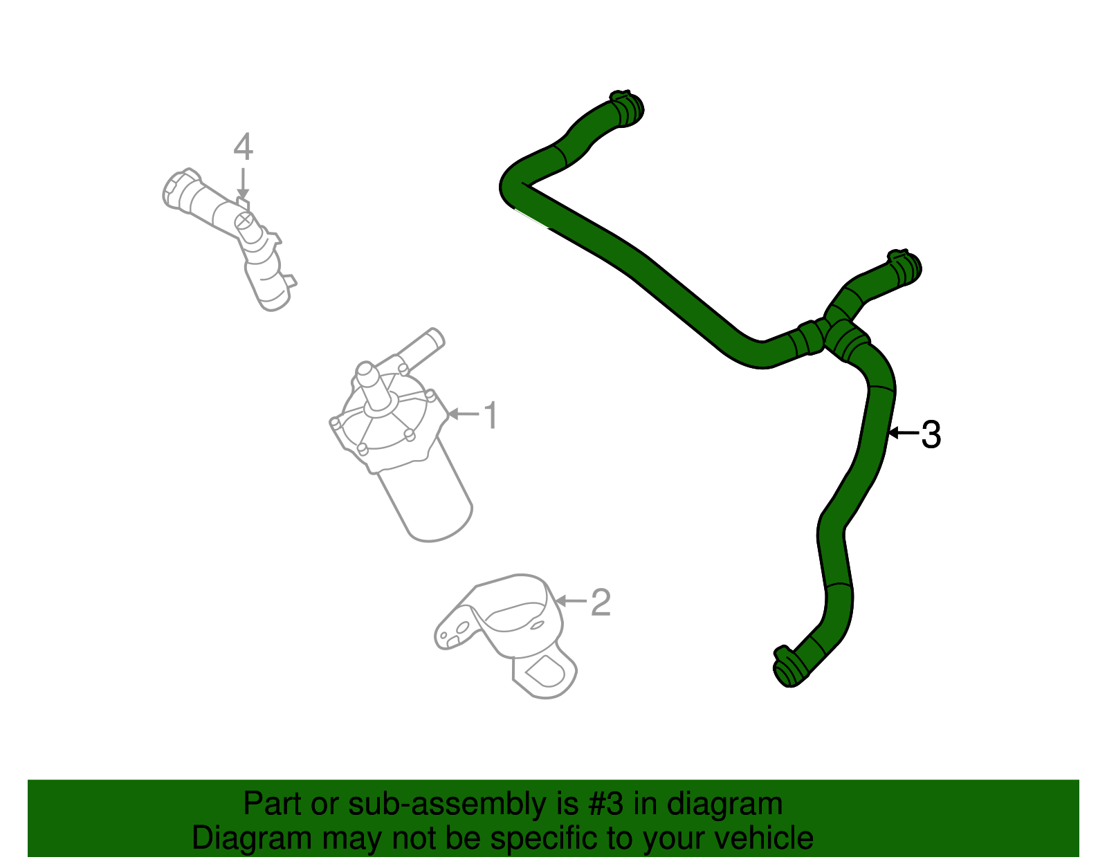 PCH501730 - Lower Hose - 2006-2009 Land Rover Range Rover | Land Rover ...