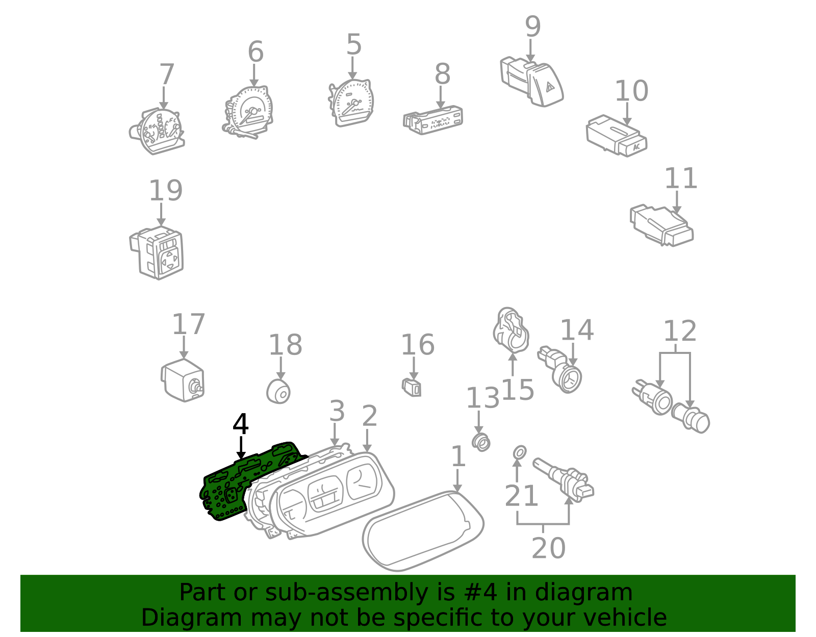Genuine Official Toyota Circuit Board part# 83861-06050 for 1997-2003 ...