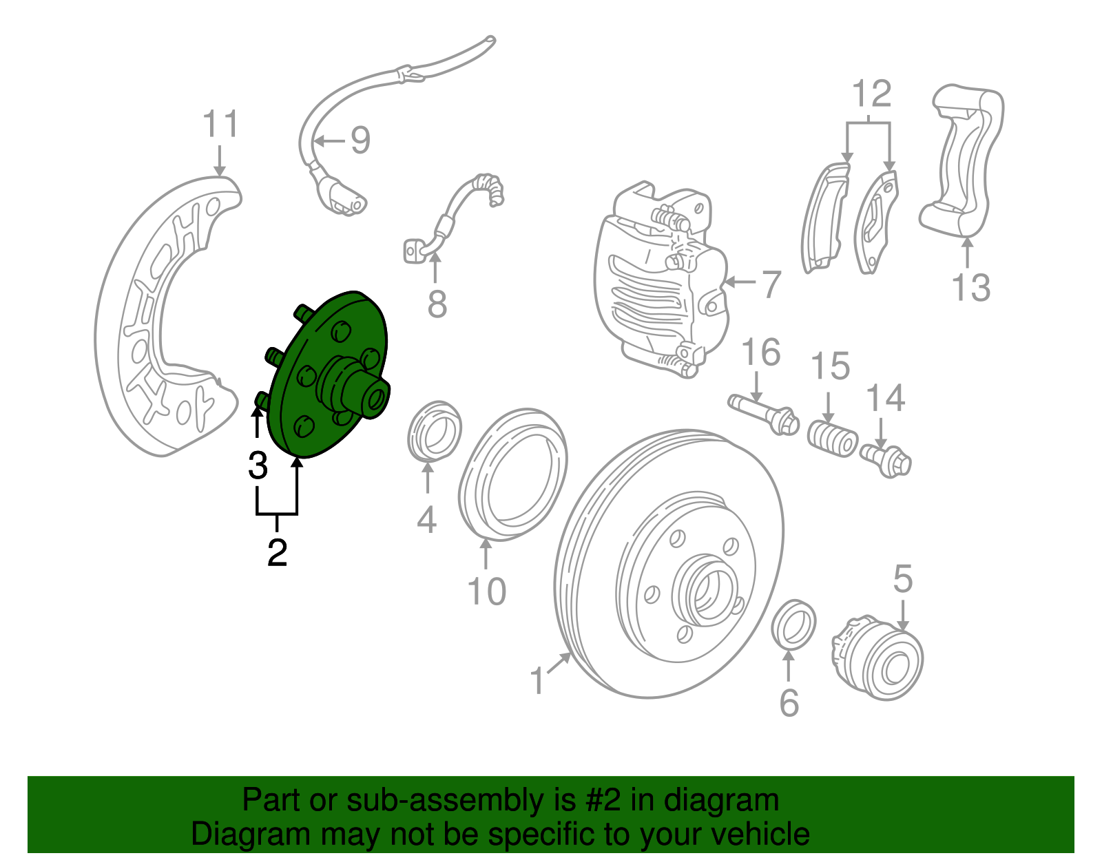 2000-2003 Ford Ranger Front Hub G2MZ-1104-AP | Ford OEM Parts Outlet