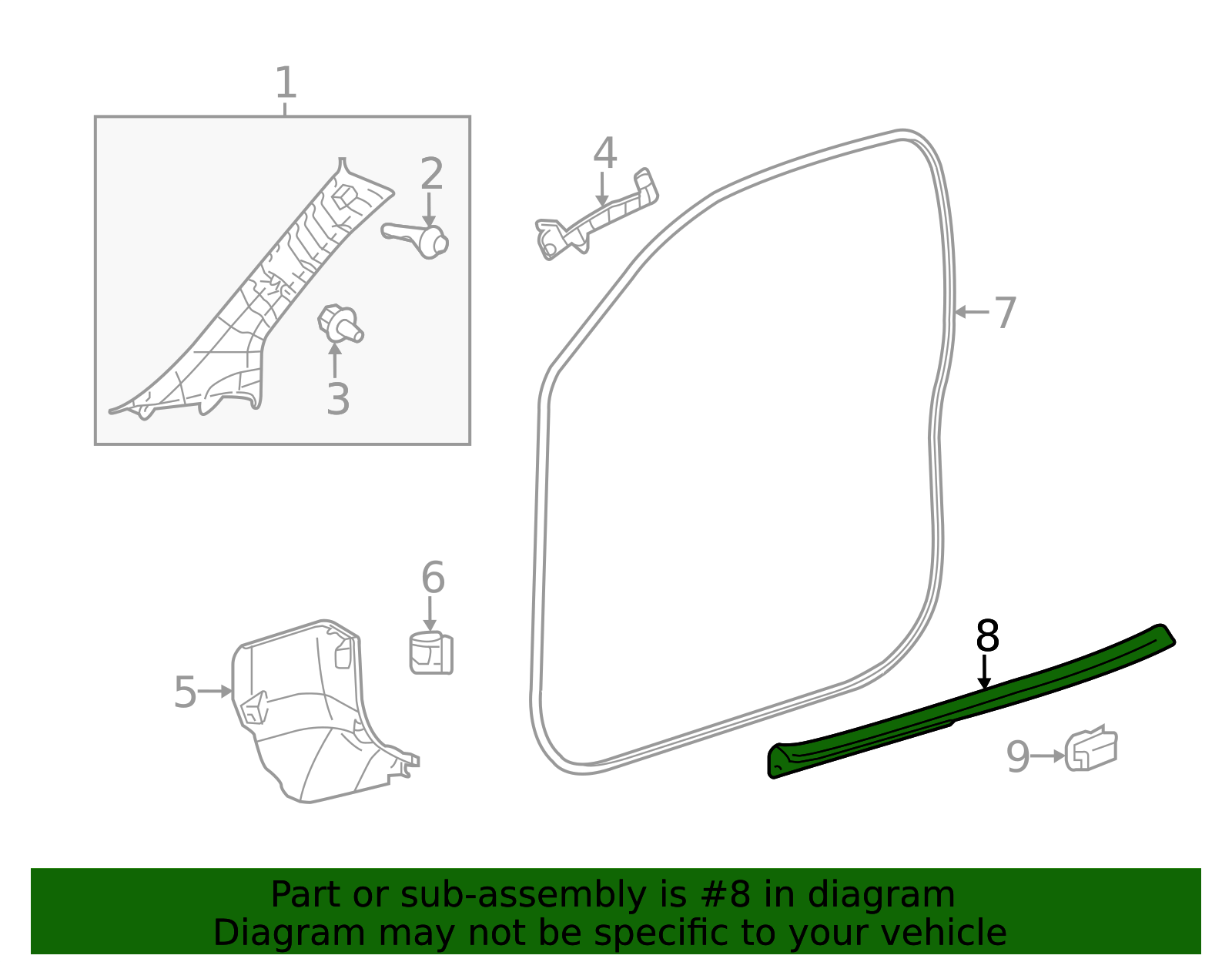 67913-74010-C0 - Scuff Plate 2012-2015 Scion iQ | Find Vintage Parts