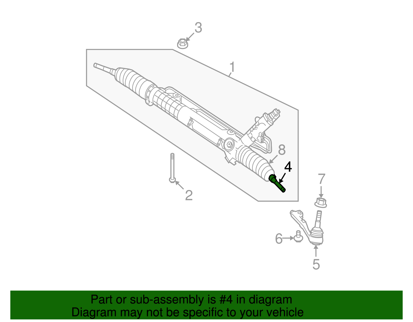 2006-2016 BMW | Tie Rod Assembly | 32106765236 | BMW OEM Parts Store