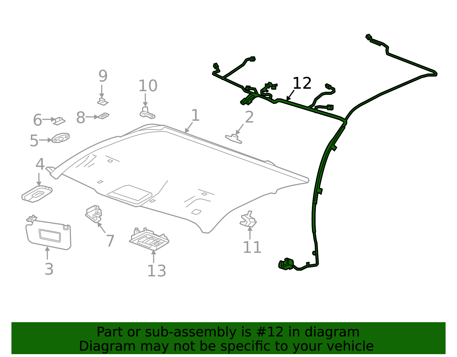 84546885 - 2020 GM - Dome Lamp Wiring Harness | Partners Chevy