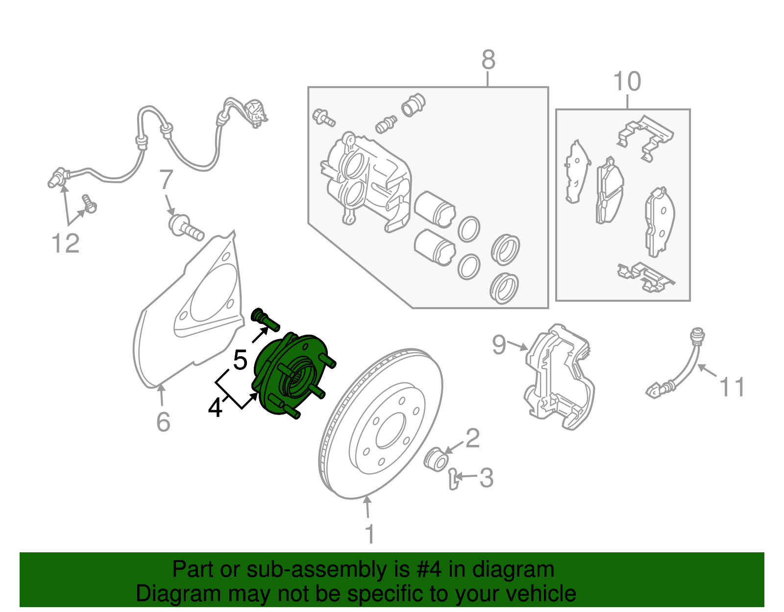 2008-2012 Nissan Hub Assembly 40202-ZR00B | Bill Kay Nissan Parts