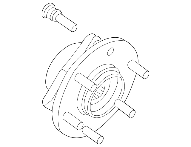2008-2012 Nissan Hub Assembly 40202-ZR00B | Bill Kay Nissan Parts