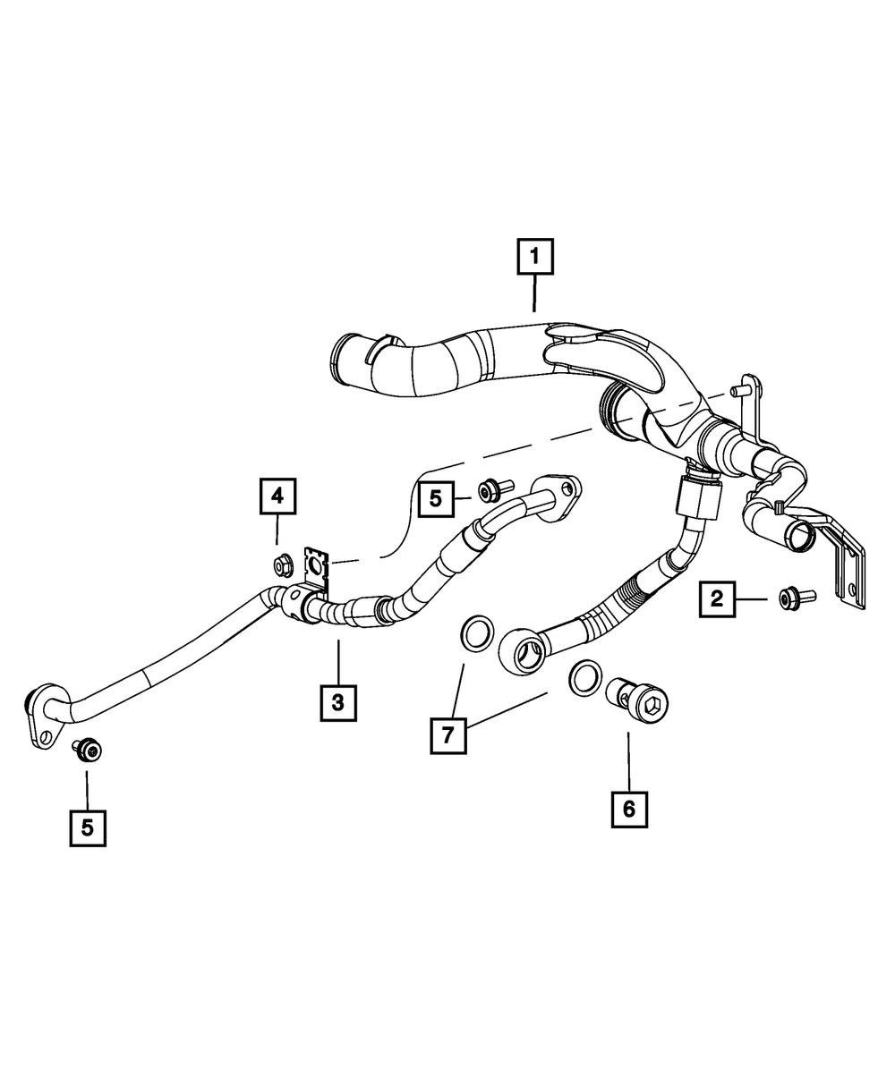 2012-2016 Fiat 500 Water Pump Tube 4892825AE | My Mopar Parts