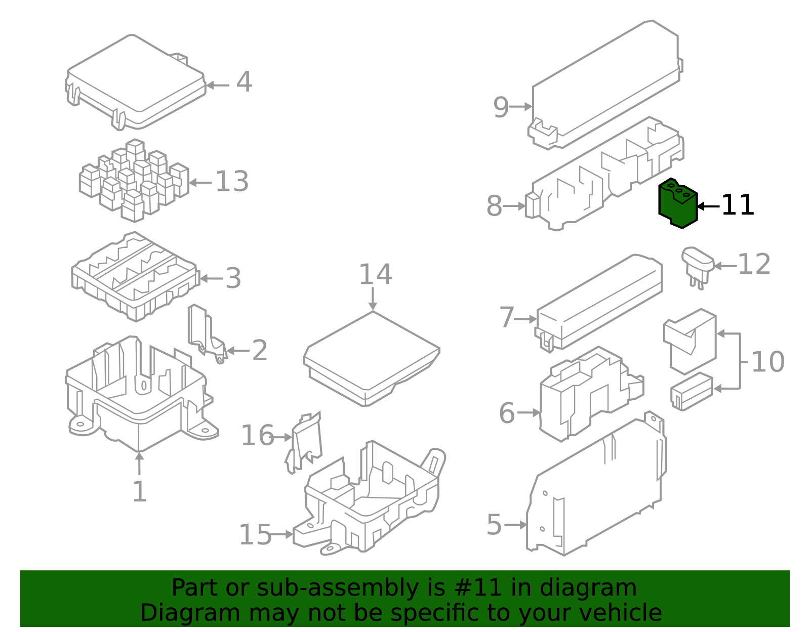 24370-C9923 - Fusible Link Official Nissan Parts Store