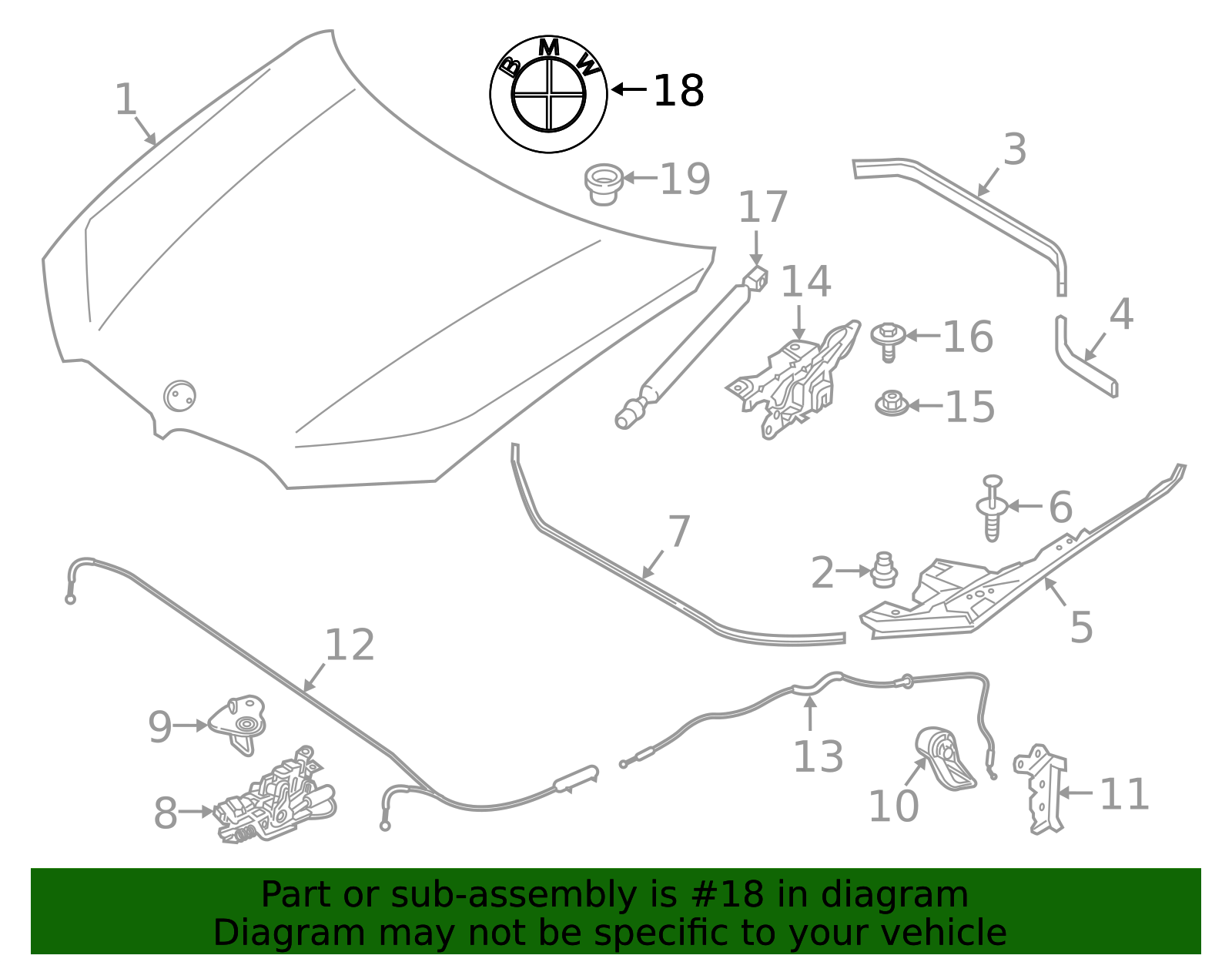 51147499154 - Emblem (51-14-7-499-154) | BMW of South Atlanta Parts
