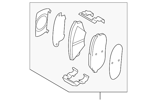 Genuine Brake Pads Front for 2015-2017 Hyundai Sonata | Part# 58101 ...