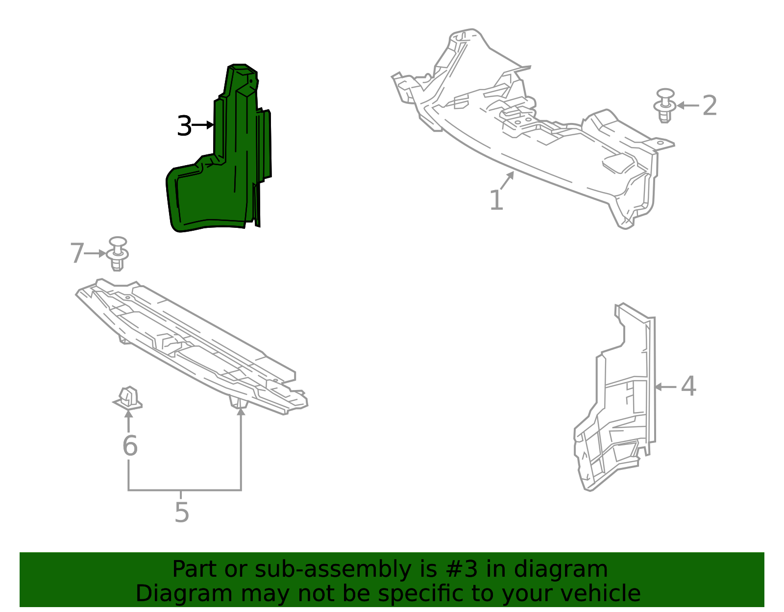 16593-37240 - High-Quality Radiator Support Baffle for 2020-2022 Toyota ...