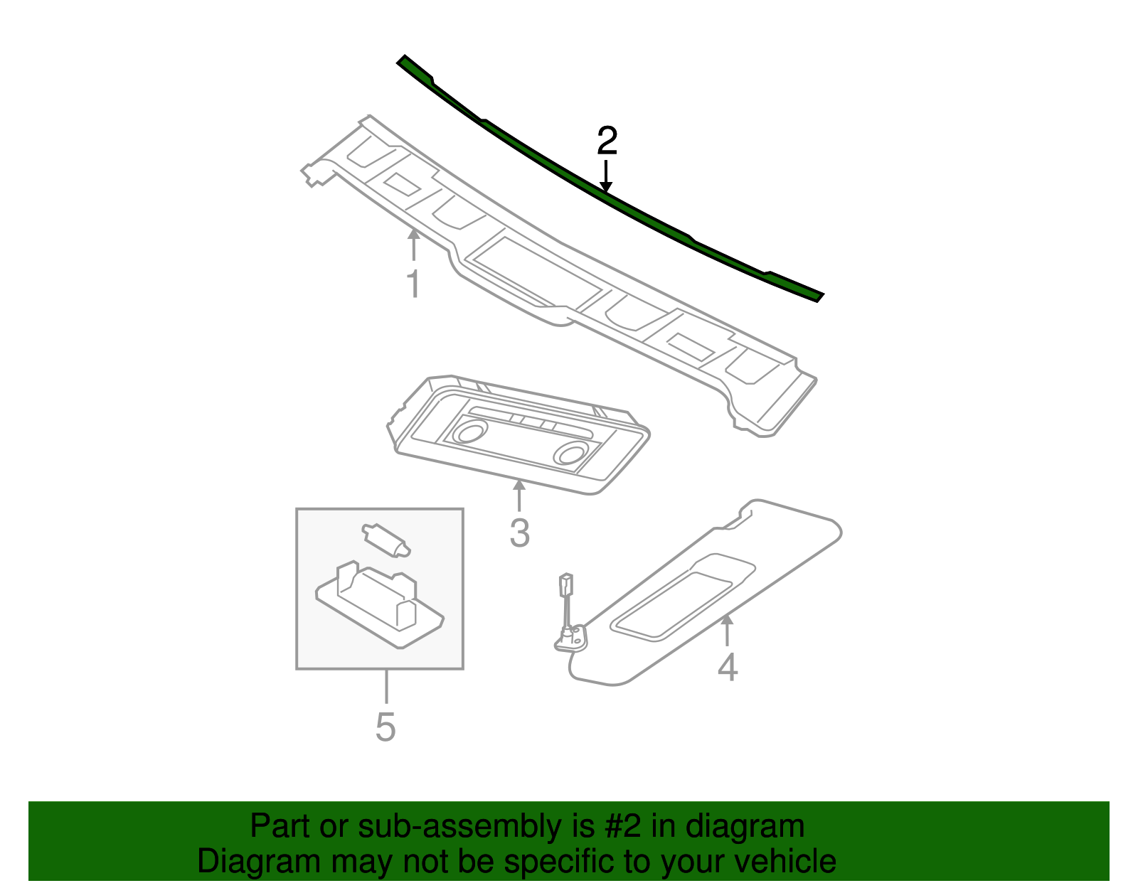 51717119069 - 2007-2013 BMW Strip (51-71-7-119-069) | BMW of South ...