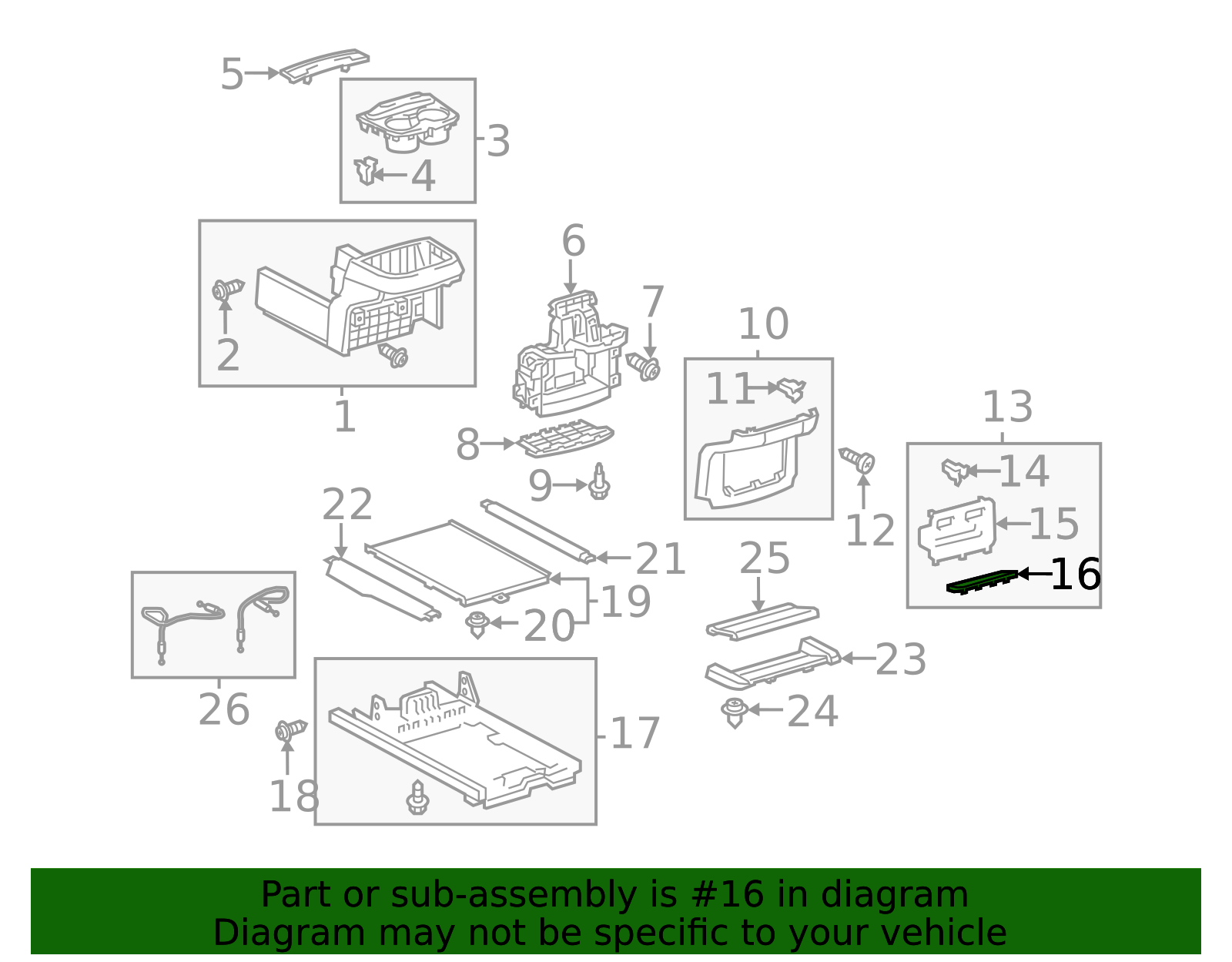 58827-08010-E0 - Box Assembly Trim - 2011-2020 Toyota Sienna | Nucar ...