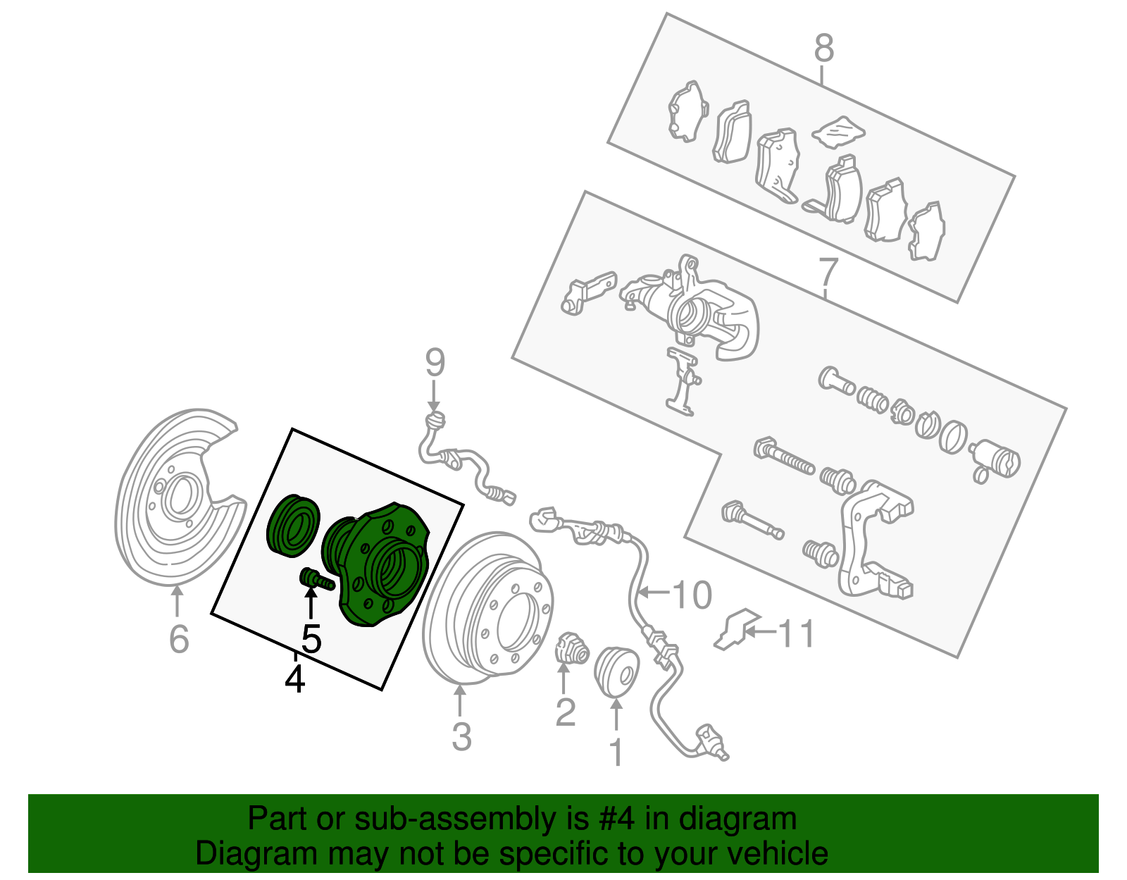 2003-2007 Honda Accord Hub & Bearing 42200-SDA-A51 | OEM Parts Online