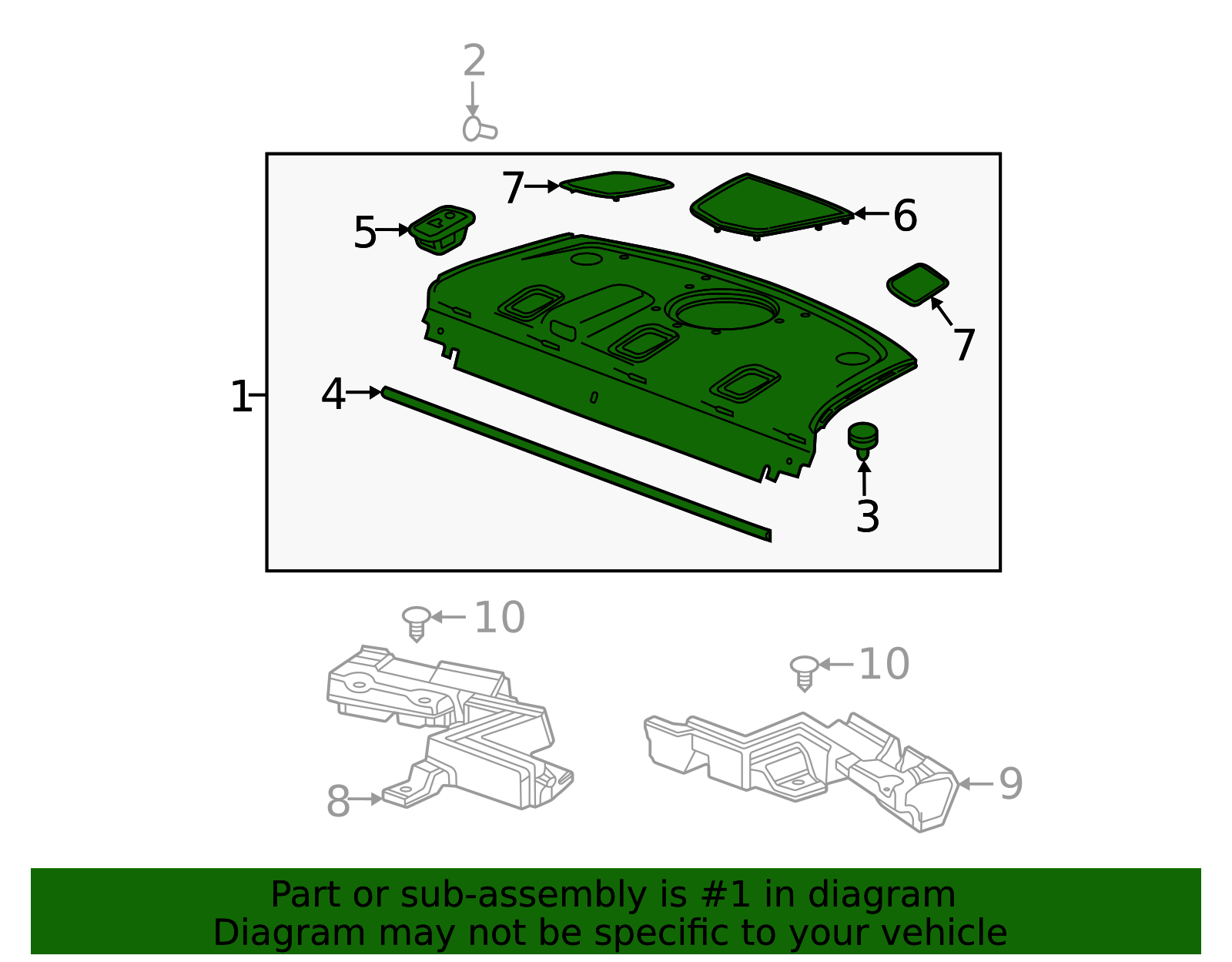 GM Package Tray Trim - Rear Interior Panel - Part #85116670 ...