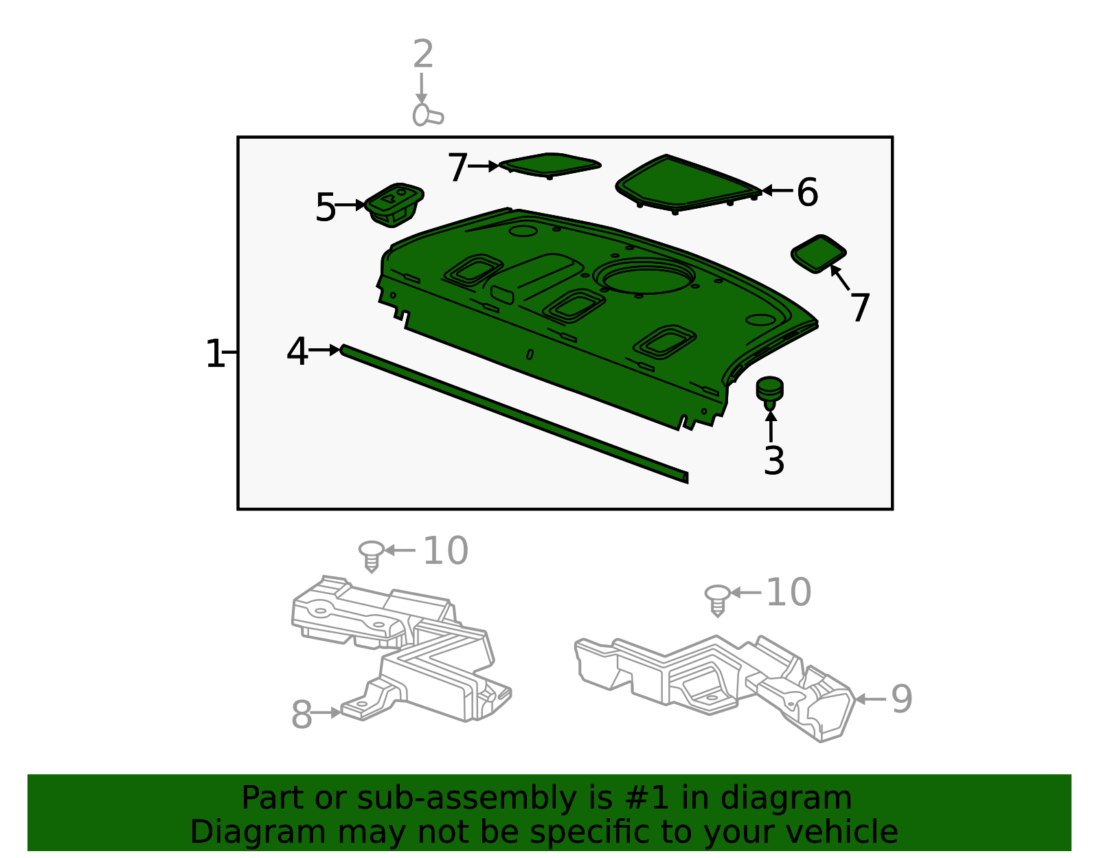 2013-2025 Cadillac Pkg Tray Trim 85116670 GM | GMPartsDirect.com