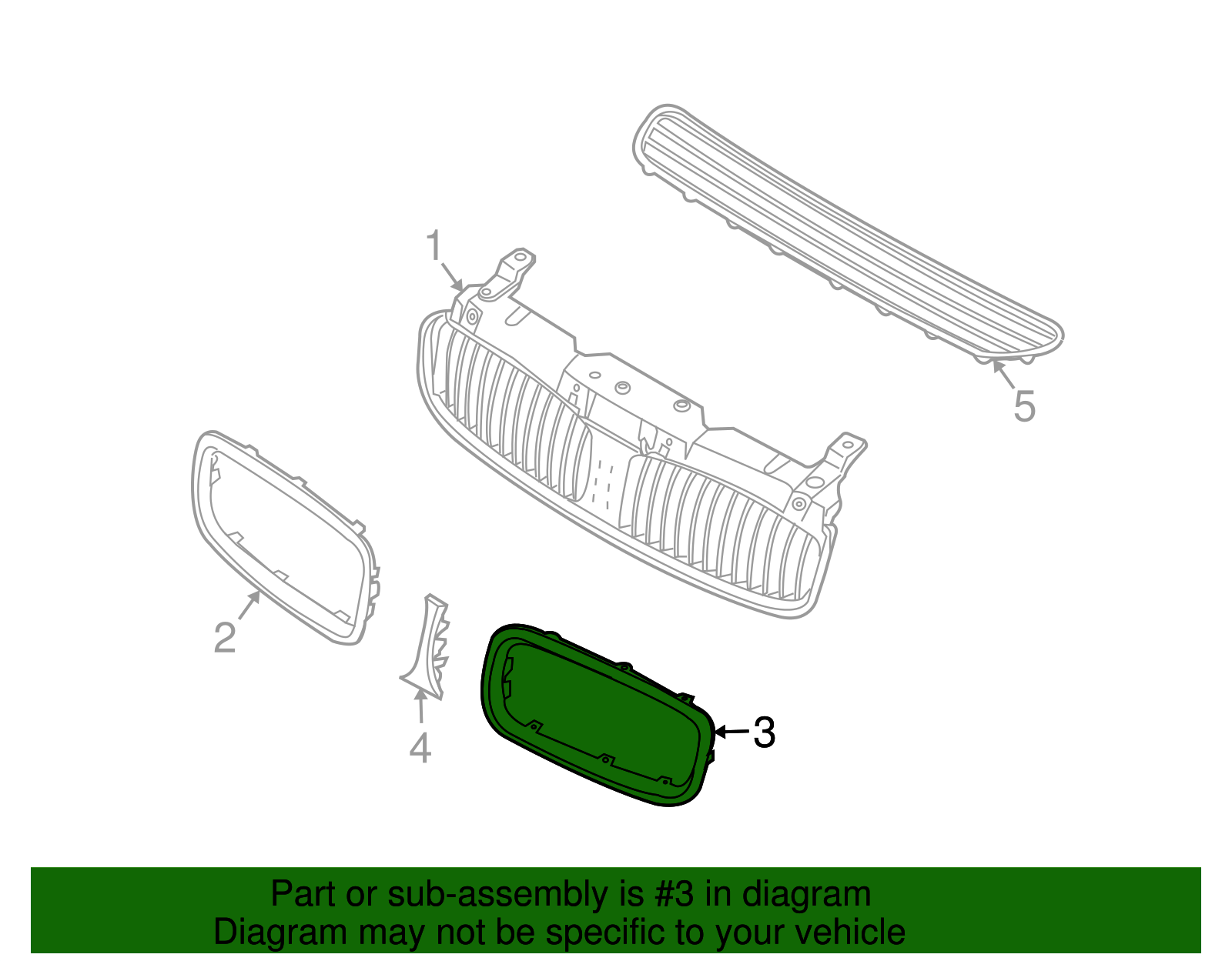 2002-2005 BMW Grille Surround 51-13-8-223-219 | BMW OEM Parts