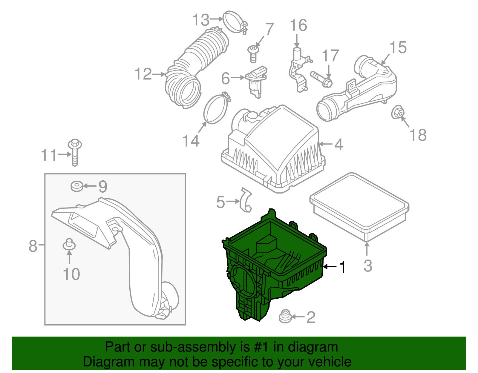 PY8W-13-3AYA - Air Cleaner Body - 2016-2025 Mazda | Mazda Swag