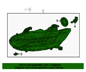 33150-TVA-A02 - Headlamp Assembly 2018-2022 Honda Accord | Honda Parts ...
