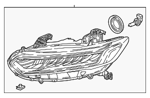 2018-2022 Honda Accord Headlight Assembly 33100-TVA-A02 | OEM Parts Online