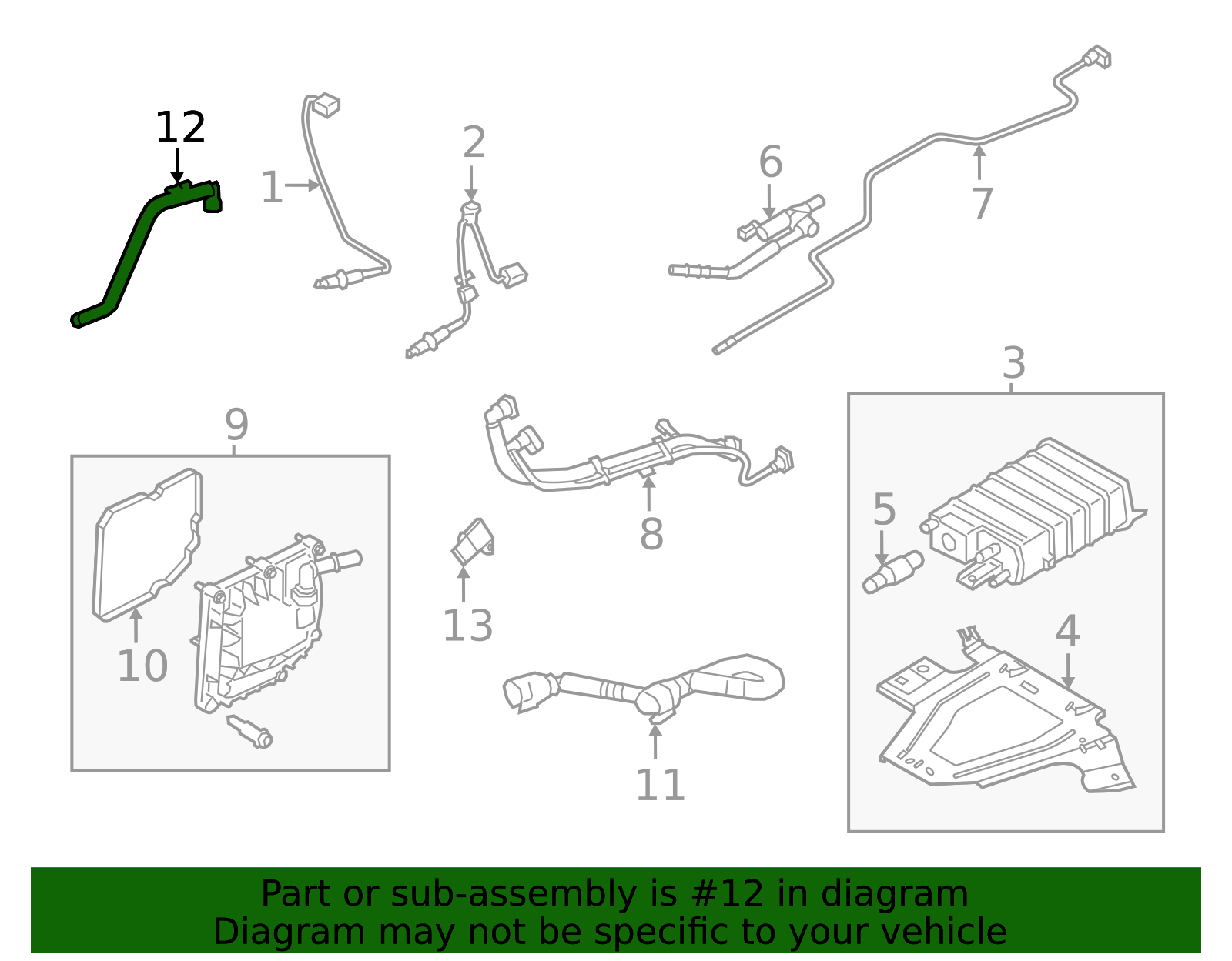 Genuine OEM Ford Part - PCV Valve Hose MB3Z-6758-D | Genuine OEM Ford ...