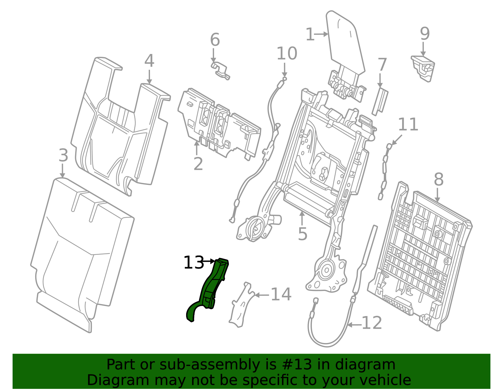 71834-60290-C0 - Recline Cover 2025 Toyota 4Runner | Longo Toyota Parts