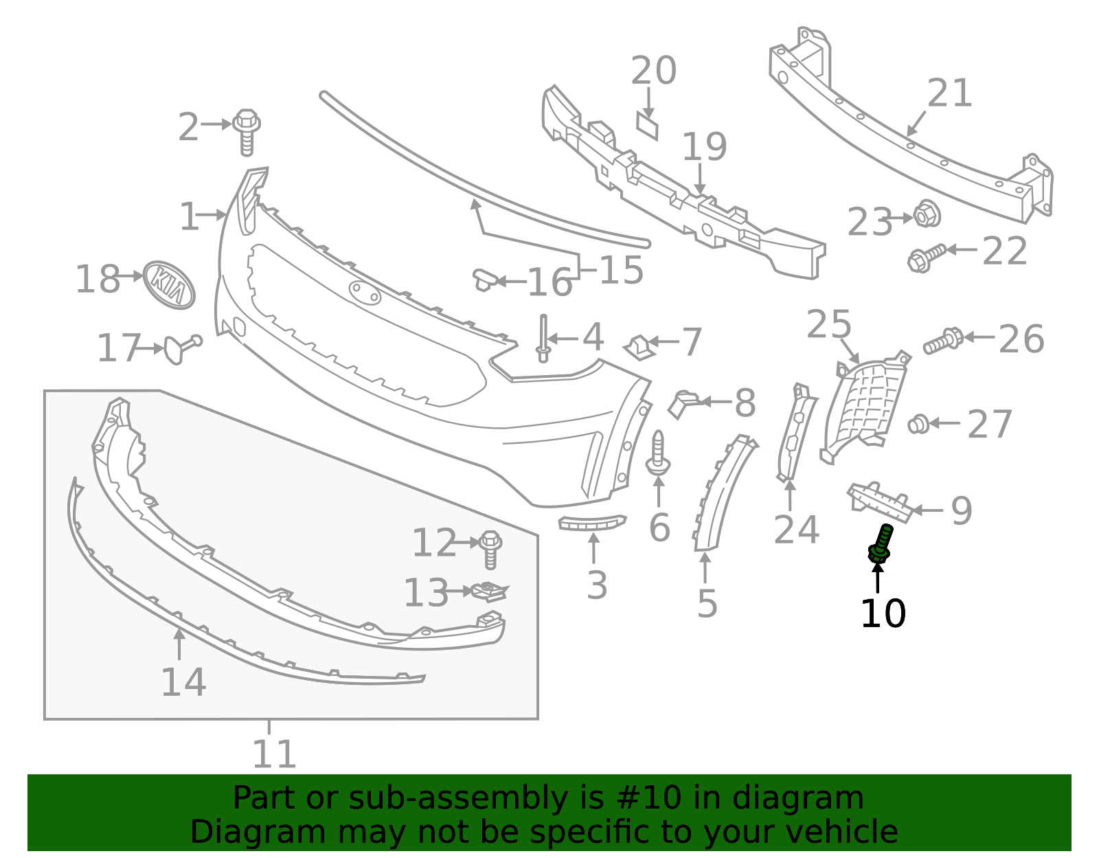 2010-2025 Kia OEM NEW 2020-20 Kia Optima Sedona Sedan Tapping Screw ...