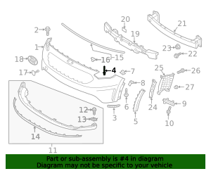 14160-03130 - Bumper Cover Reinforcement Rivet 2004-2025 Kia | Kia ...