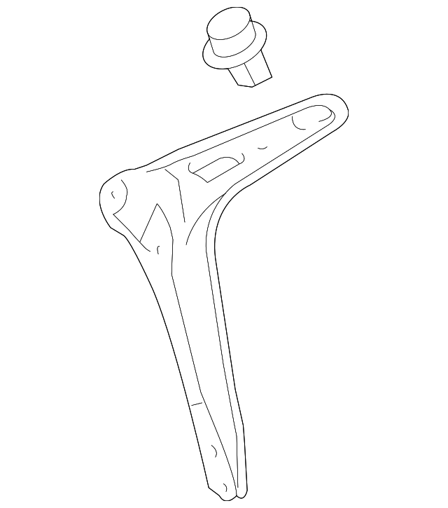 2008-2022 Toyota Grille Bracket (Left, Lower) 53118-0C030 | Toyota ...
