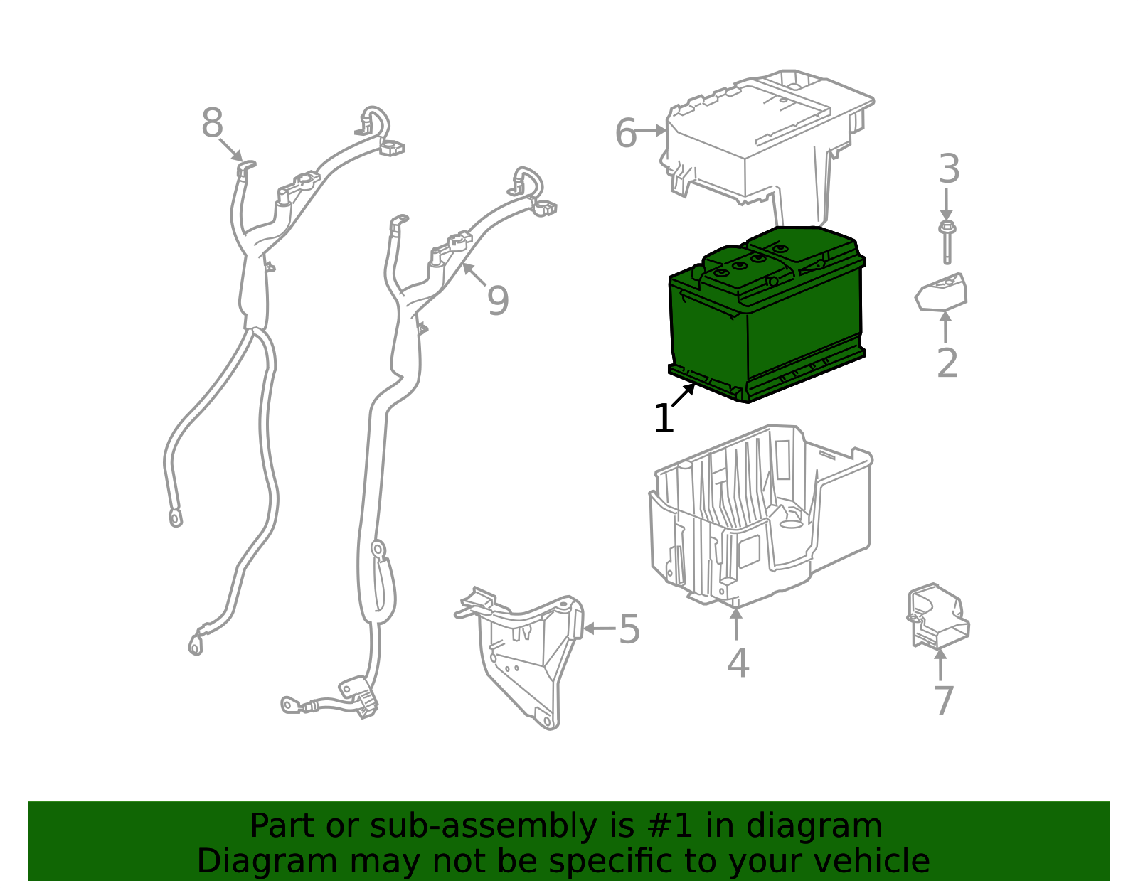 88866309 - Vehicle Battery Gateway Buick GMC Parts