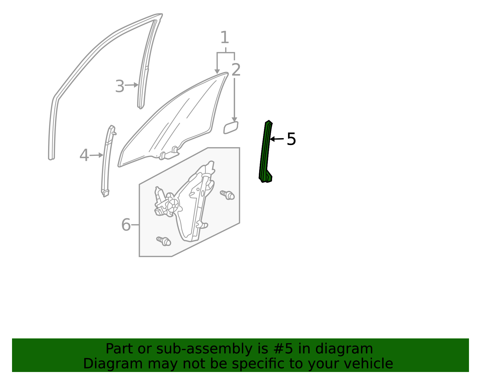 72271-SDA-A01 - Sash Channel 2003-2007 Honda Accord | Honda Parts Online