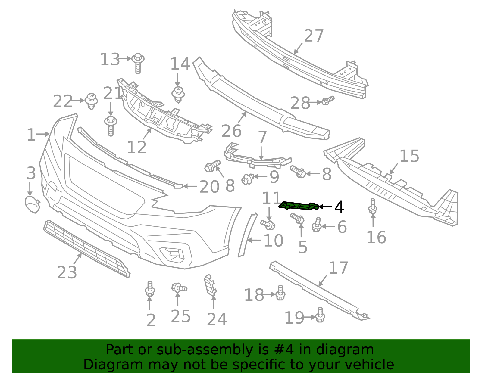 2020-2022 Subaru Outback Side Bracket 57707AN05A | Subaru Parts Store