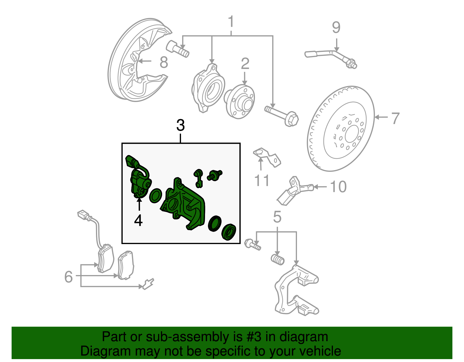 4E0-615-403-C - Caliper 2004-2010 Audi | Audi OEM Parts Guy