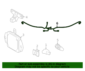 2024-2026 Toyota Tundra Parking Aid System Wiring Harness 82114-AN210 ...