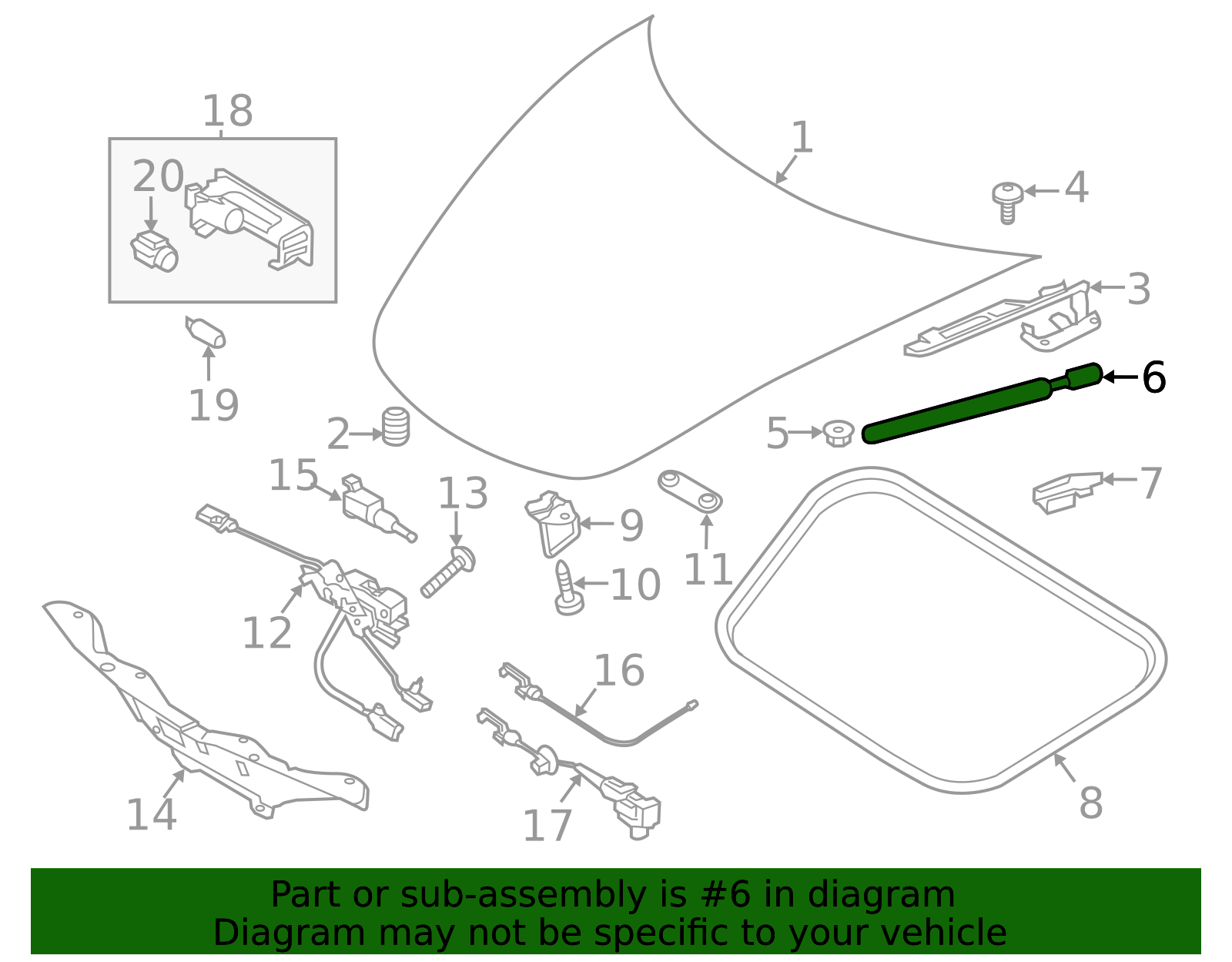 Support Cylinder 991-511-551-00 | OEM Parts Online