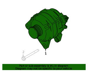 2023-2025 Nissan Altima Alternator 23100-9HF0A | Nissan Parts Central