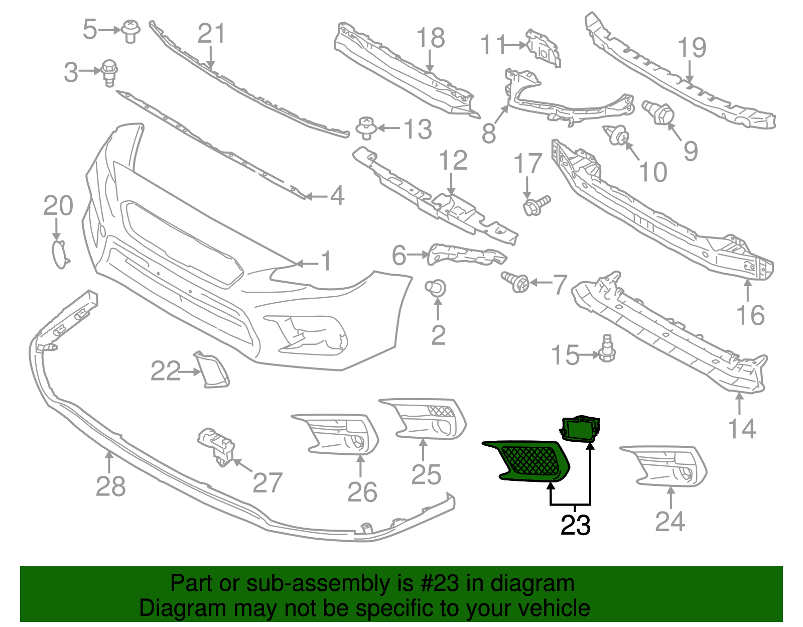 2020-2021 Subaru Bezel 57731VA510 | Subaru Parts Guys
